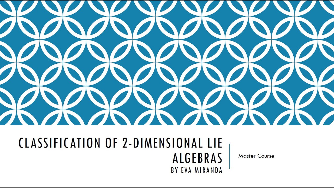 Classification of 2-dimensional Lie algebras - YouTube