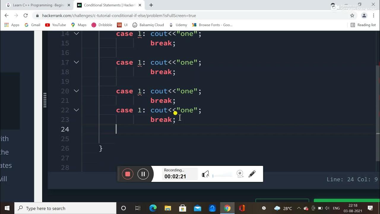 Conditional Statement Hackerrank Solution In C Hackerrank C Programming Language