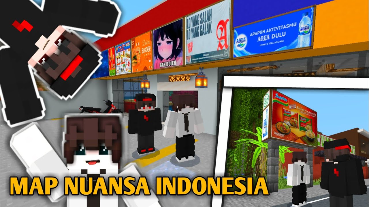 MAP NUANSA INDONESIA MINECRAFT PE - YouTube