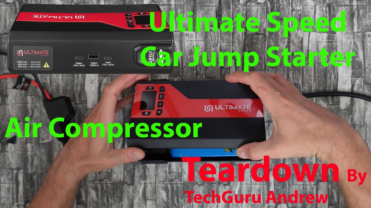 Ultimate Speed Car Jump starter With Compressor and Power Bank ...