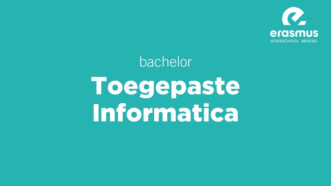 EhB bachelor Toegepaste Informatica - YouTube