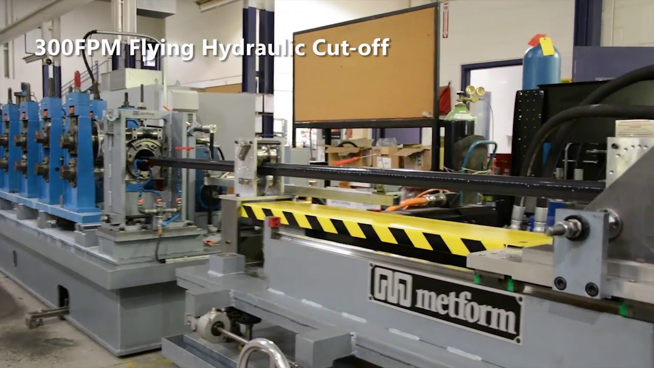 High Speed Roll Forming Channel Line - Metform International Ltd. - YouTube