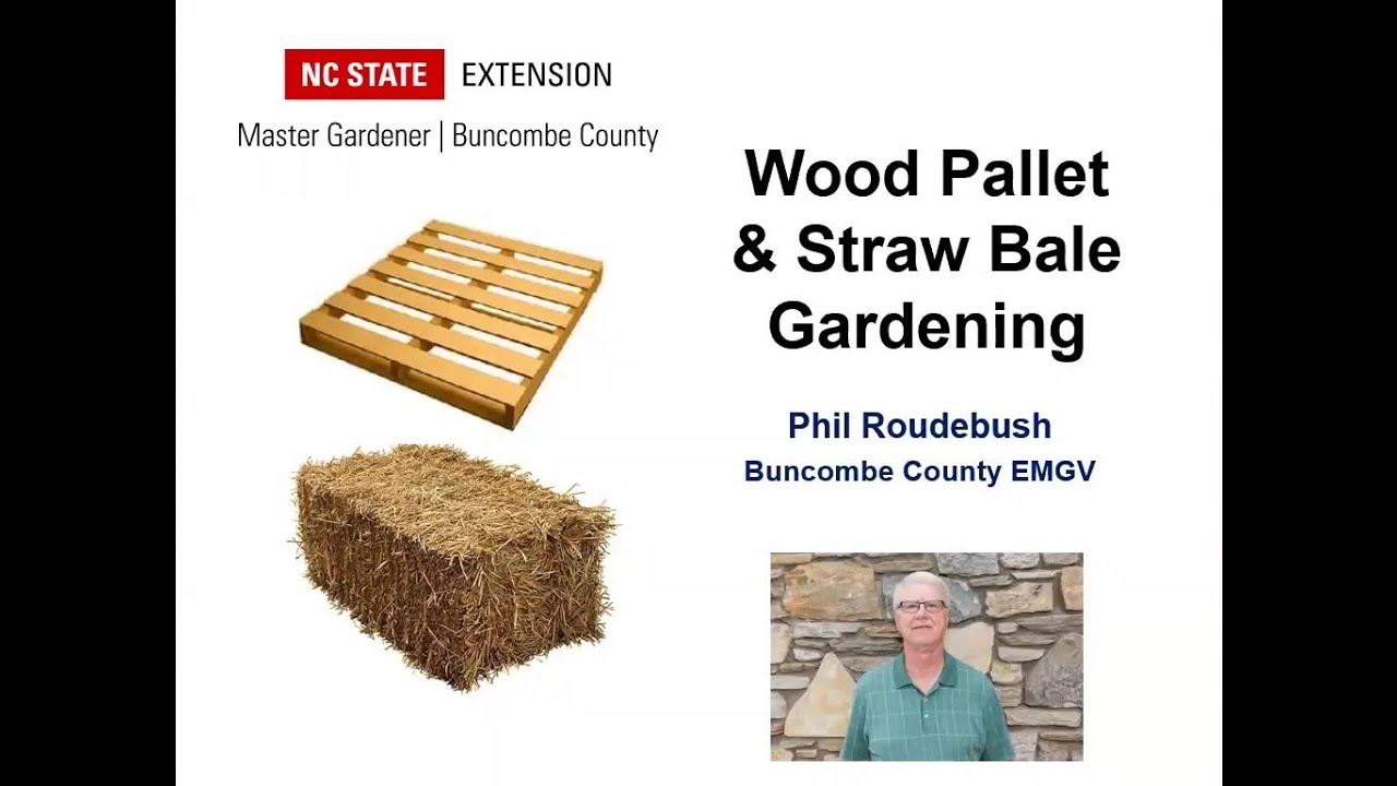 Wood Pallet and Straw Bale Gardening - YouTube