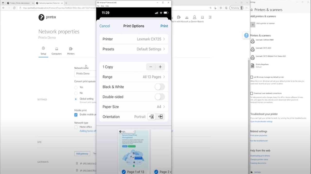 Printix Mobile Print - YouTube