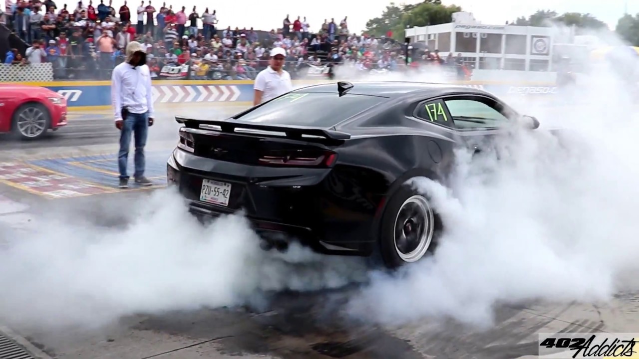 Camaro Zl1 Procharger +1000hp Drag Racing Pegaso - YouTube