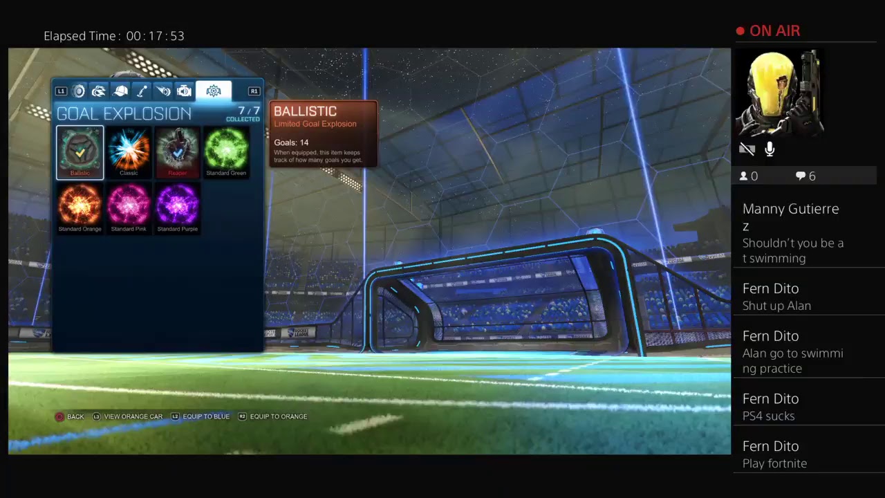 Rocket League Reaper goal explosion ?!?!? - YouTube