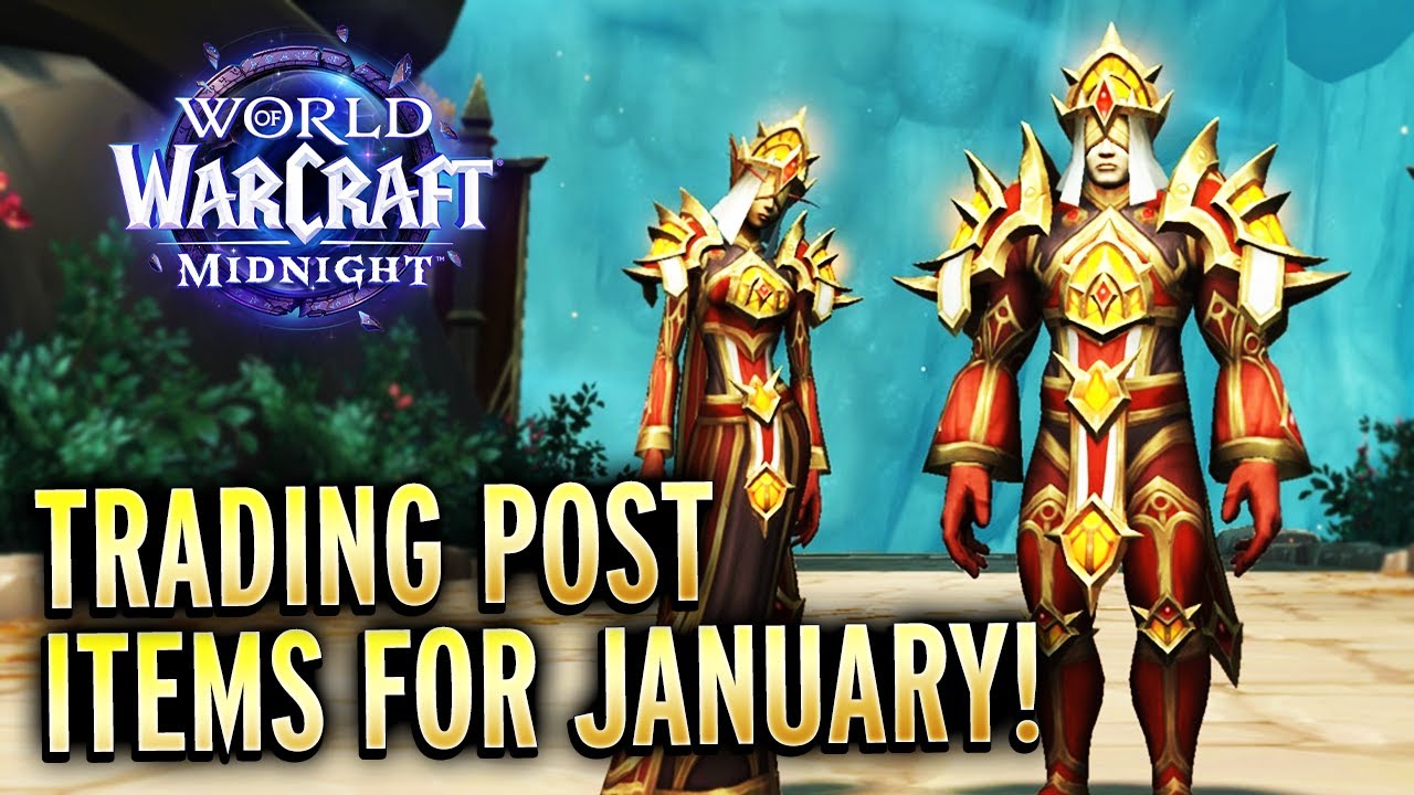 FULL PREVIEW! January Trading Post Items! - World of Warcraft - YouTube