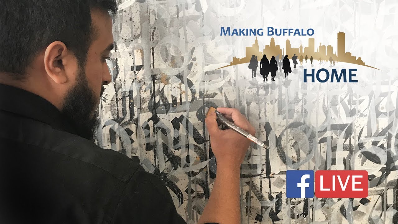 Calligraphy Artist Muhammad Zaman is Making Buffalo Home - YouTube