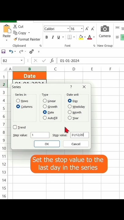 Date In Series In Microsoft Excel Exceltech Microsoftoffice Excelworld Spreadsheetsoftware