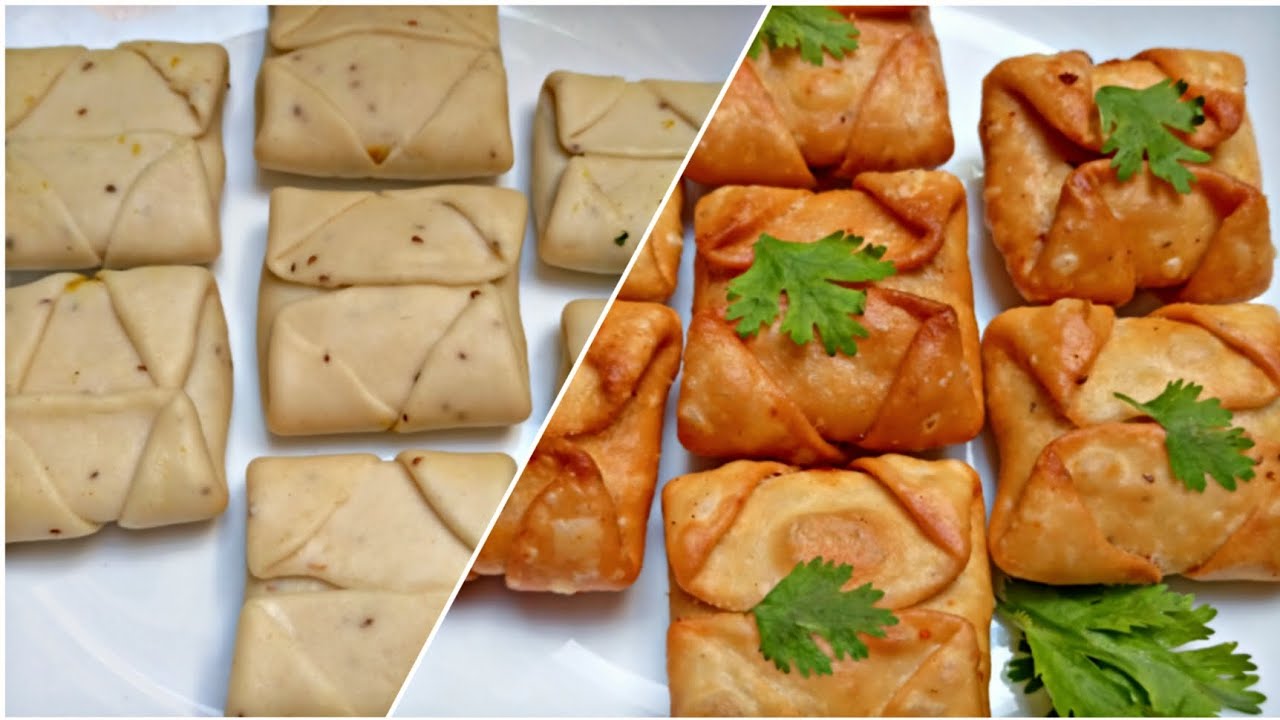 Pocket Samosa Recipe | Crunchy & Delicious Indian Snack|Pocket Samosa ...