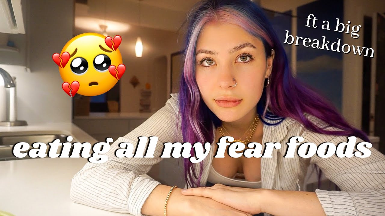 FULL DAY OF EATING MY OWN FEAR FOODS (eating disorder recovery) - YouTube