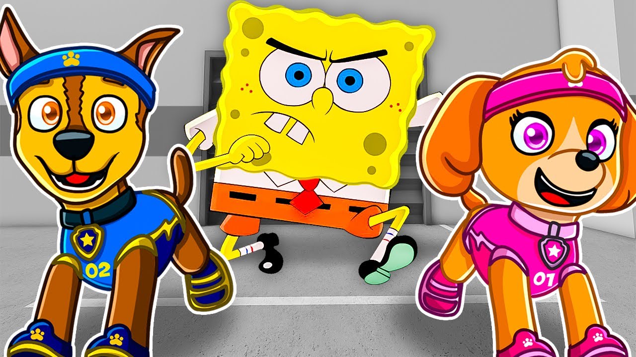 EVIL SPONGEBOB SQUAREPANTS JAIL with Chase & Skye! - YouTube