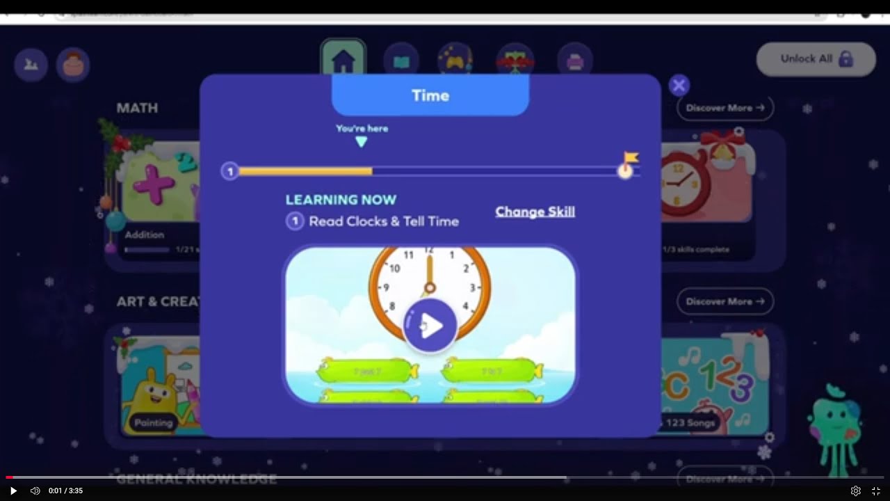 KIDS LEARNING - SPLASH LEARN - Time - Read Clocks and Tell Time ...