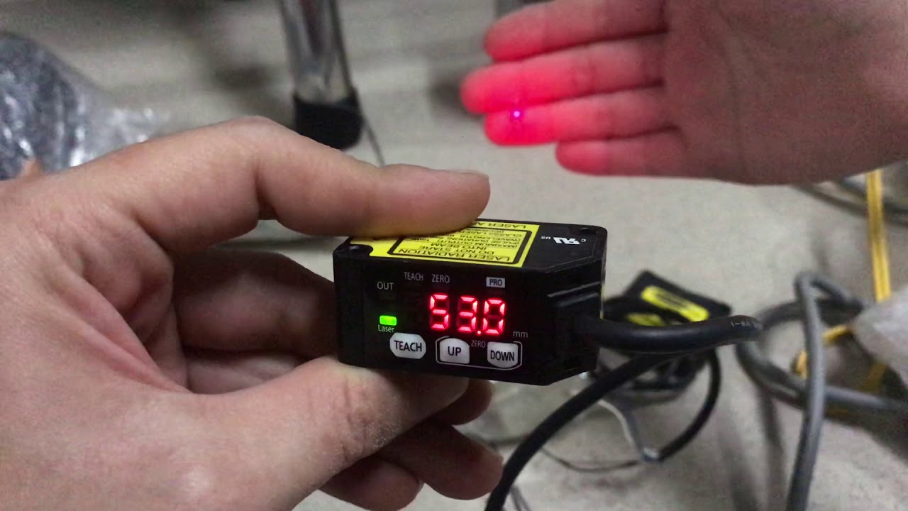 Micro Laser Distance Sensor HG-C - YouTube