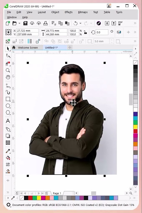 How to remove background in CorelDraw - YouTube