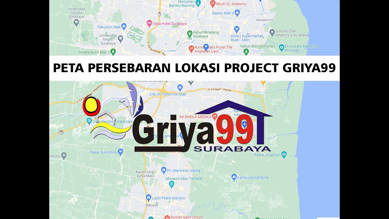 Peta Lokasi Semua Project Griya99 - YouTube