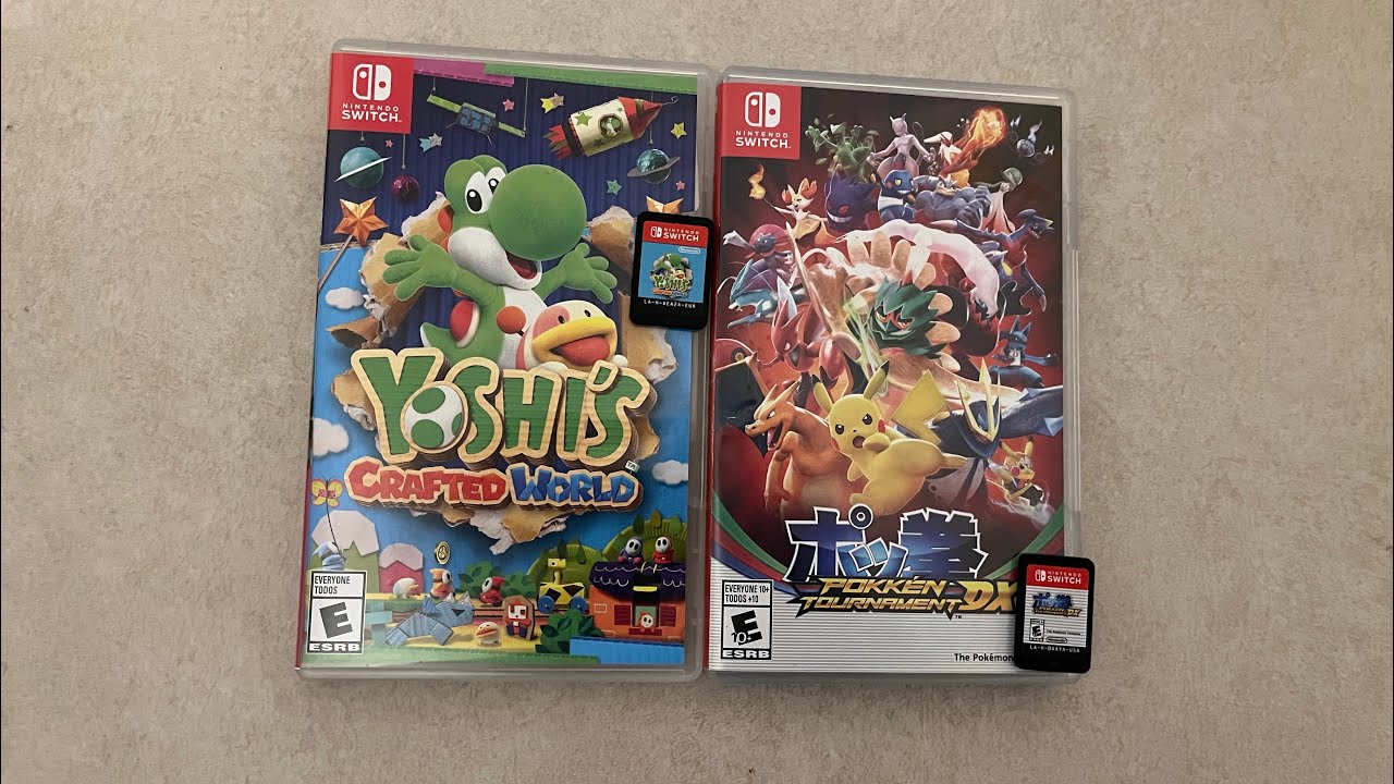 Unboxing Yoshi's Crafted World & Pokken Tournament DX - Nintendo Switch ...
