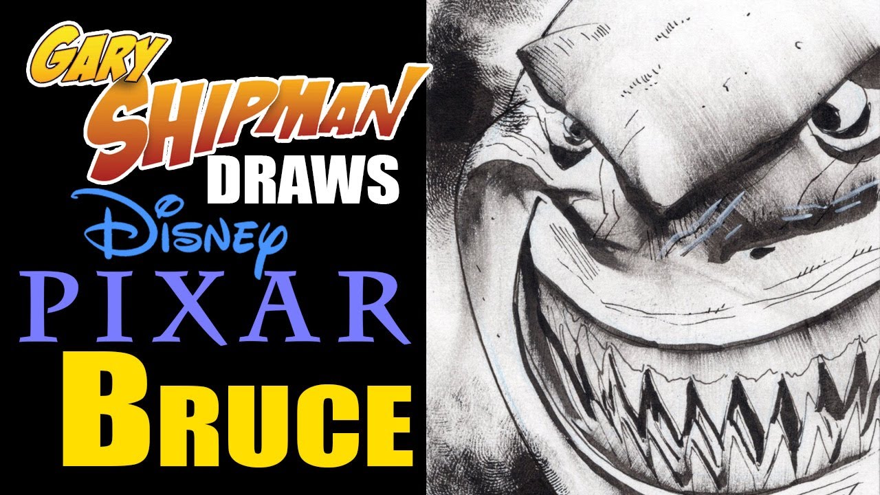 #99 New Draw BRUCE from Finding Nemo like a Disney Artist Pro #disney # ...