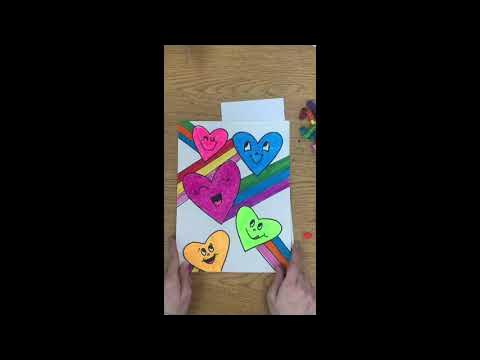 Valentine's Day Art Project for Kids: Chris Uphues Inspired Art Project ...