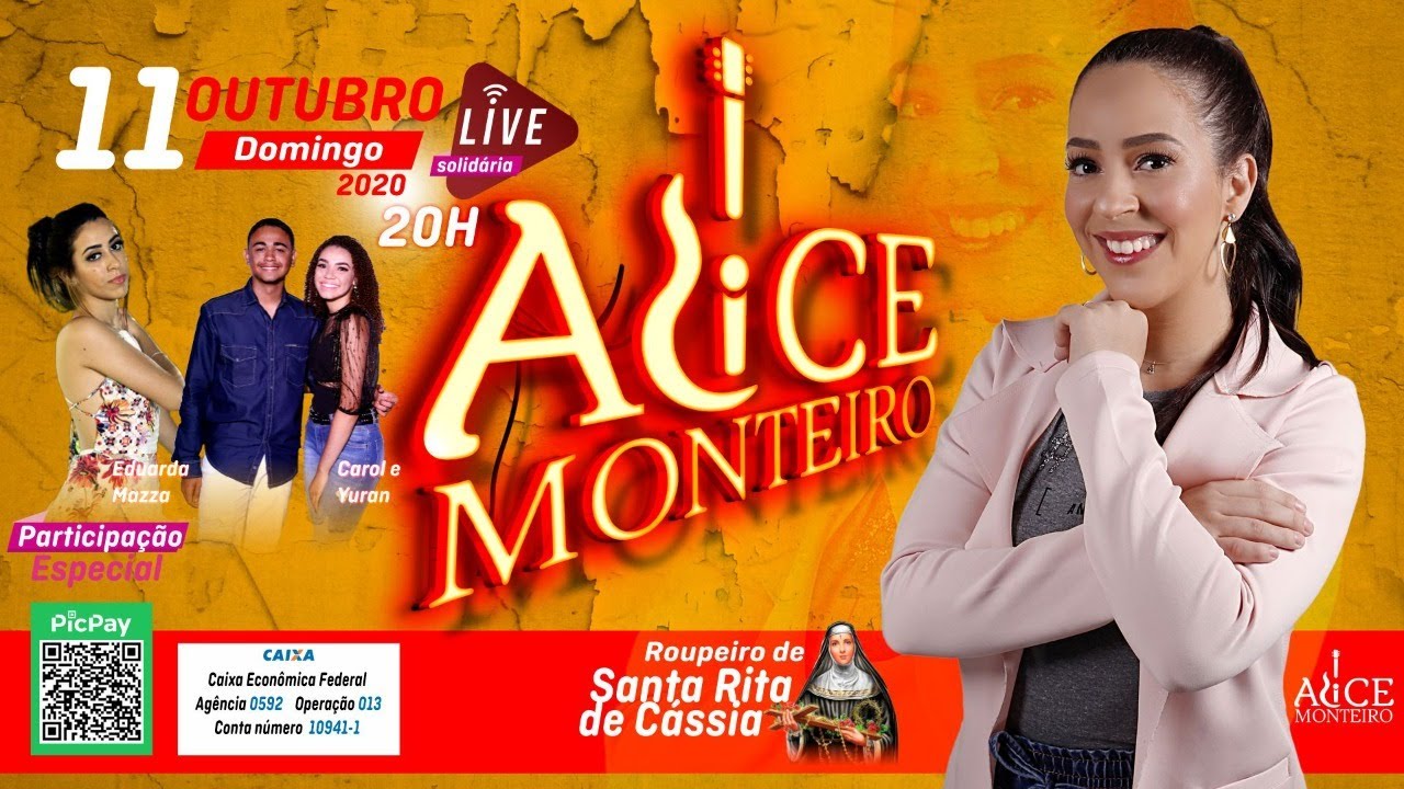 ALICE MONTEIRO - LIVE SOLIDÁRIA - YouTube