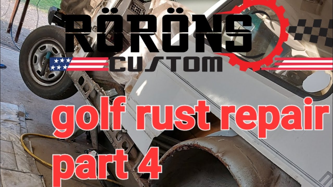 golf rust repair part 4 #rust #welding #restoration #cars #sweden - YouTube