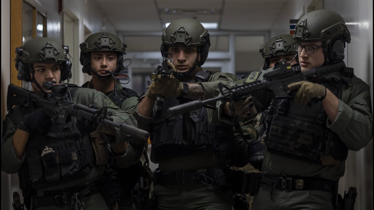 Special Reaction Team Active Shooter Drill in Sudden Crisis exercise ...
