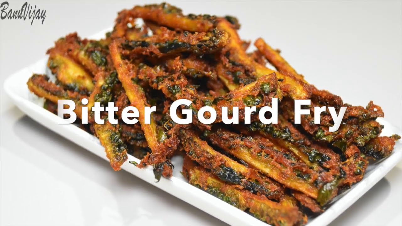 Bitter Gourd Fry | Pavakkai varuval | Crispy Bitter Gourd Recipe ...