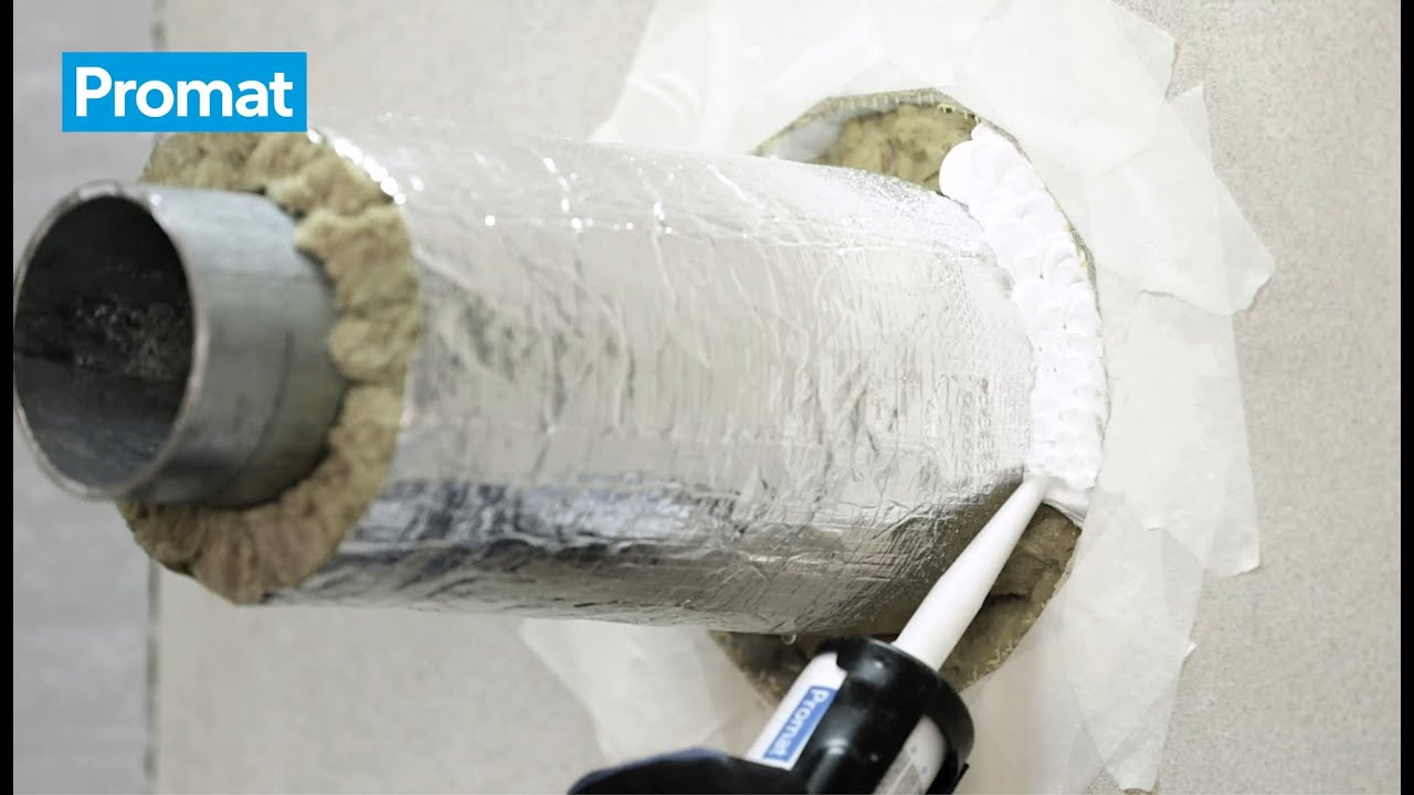 Application - Promat® PROMASEAL®-A mastic résistant au feu - mur massif ...