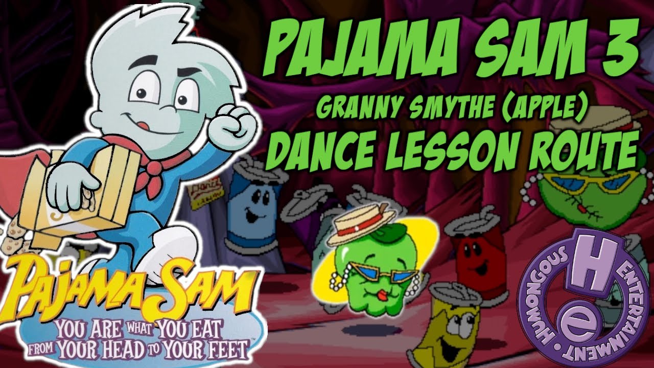 Pajama Sam 3 | Granny Smythe Dance Lesson Route | Walkthrough - YouTube