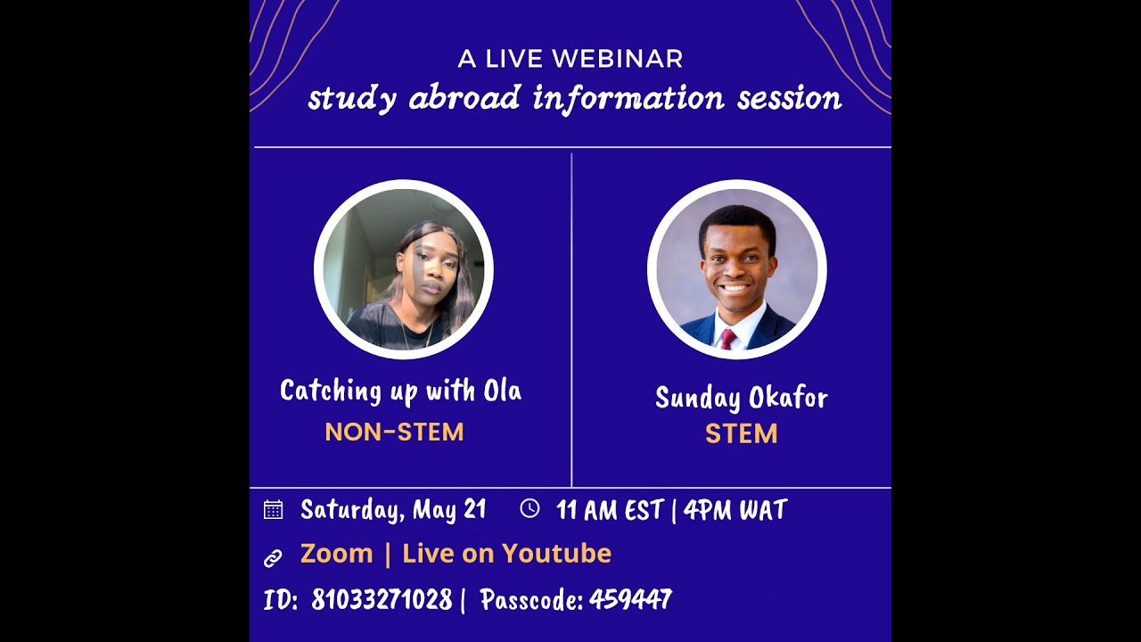 Study Abroad Webinar: STEM and Non-STEM Opportunities in the US - YouTube