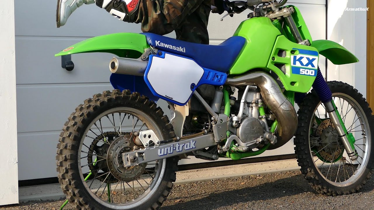 Kawasaki KX500cc 2-Stroke 1988 First Coldstart - YouTube