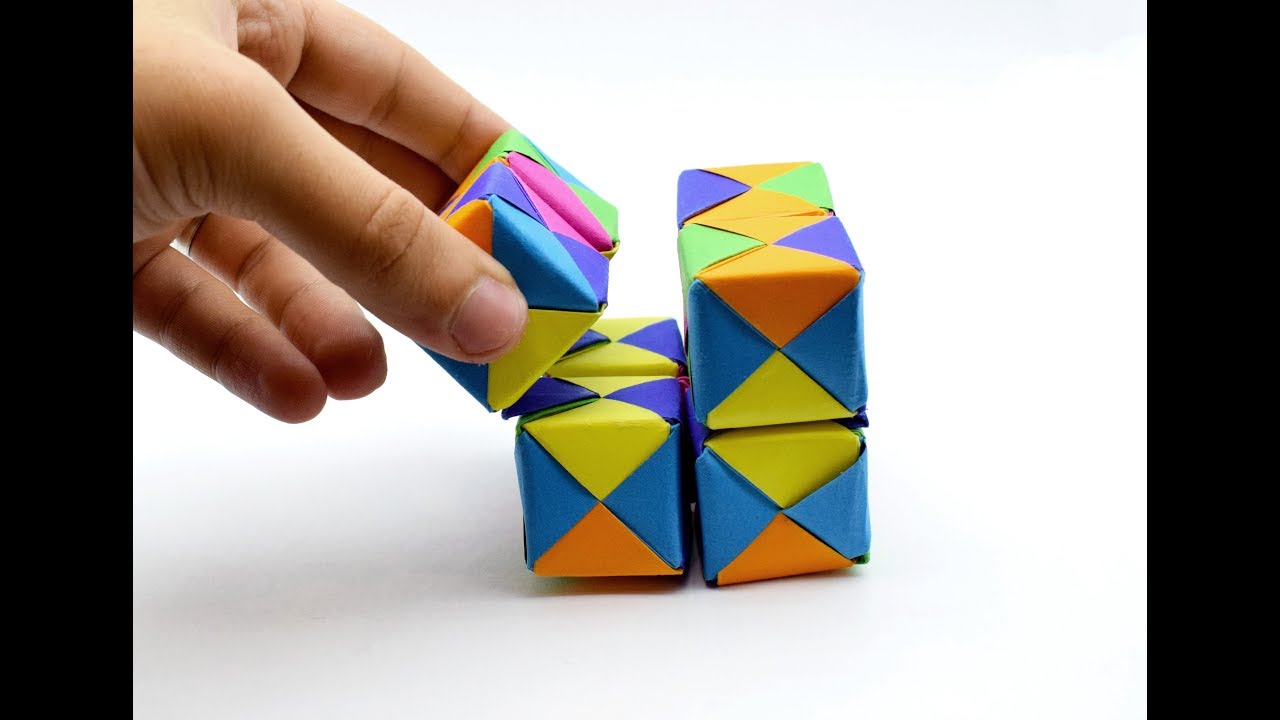 How To Make A Paper Infinity Cube YouTube How To Make A Paper Infinity Cube YouTube