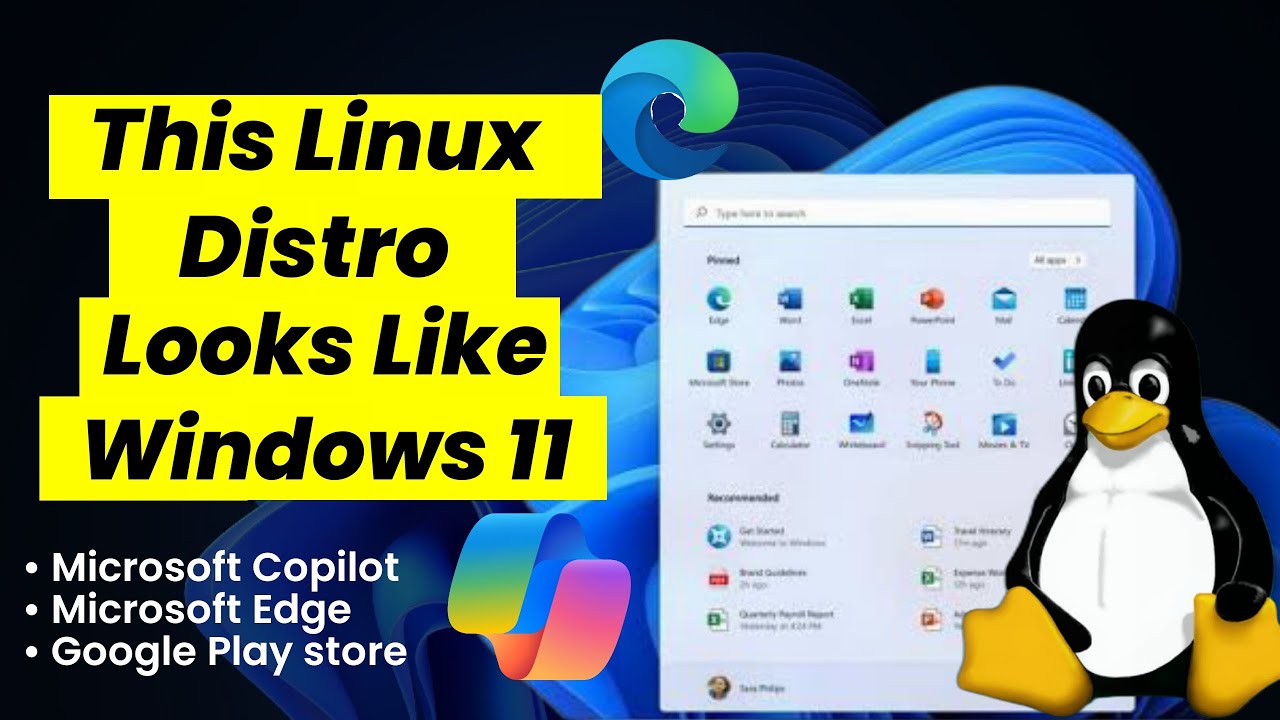 Linux Version of Windows 11: MicroSoft Copilot Included - YouTube