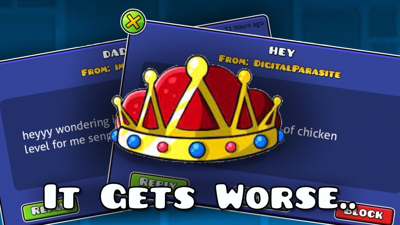 The Weirdest DAILY CHAT Messages in Geometry Dash - YouTube