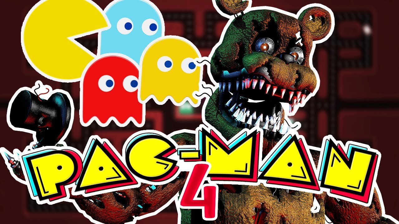 I PLAYED PACMAN AGAINST THE NIGHTMARE ANIMATRONICS | Five Nights at ...
