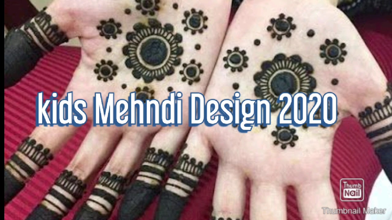 Kids mehndi designs 2020 - YouTube