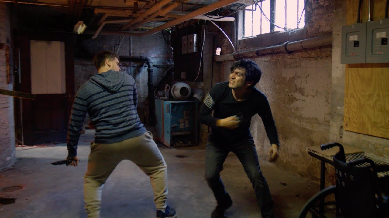 Martial Arts Fight Scene and Gunplay - YouTube
