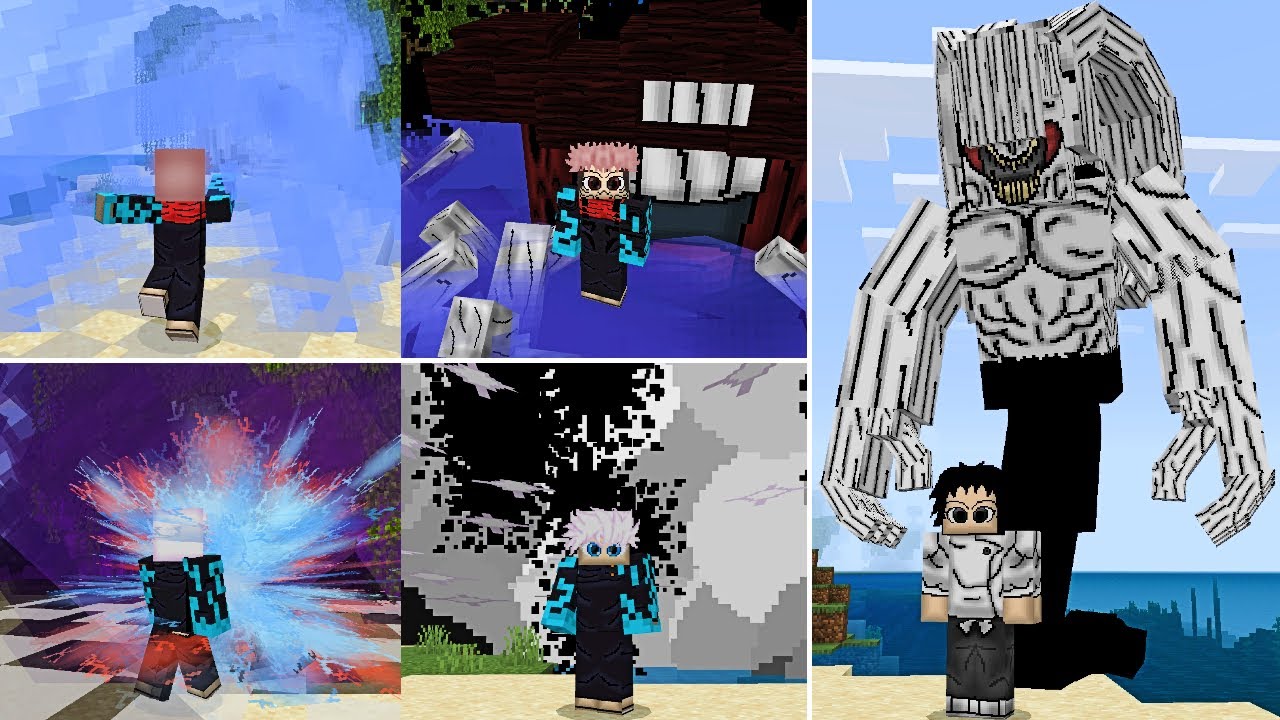 Addon de Jujutsu Kaisen para Minecraft PE || JUJUTSU KAISEN YT MCPE ...