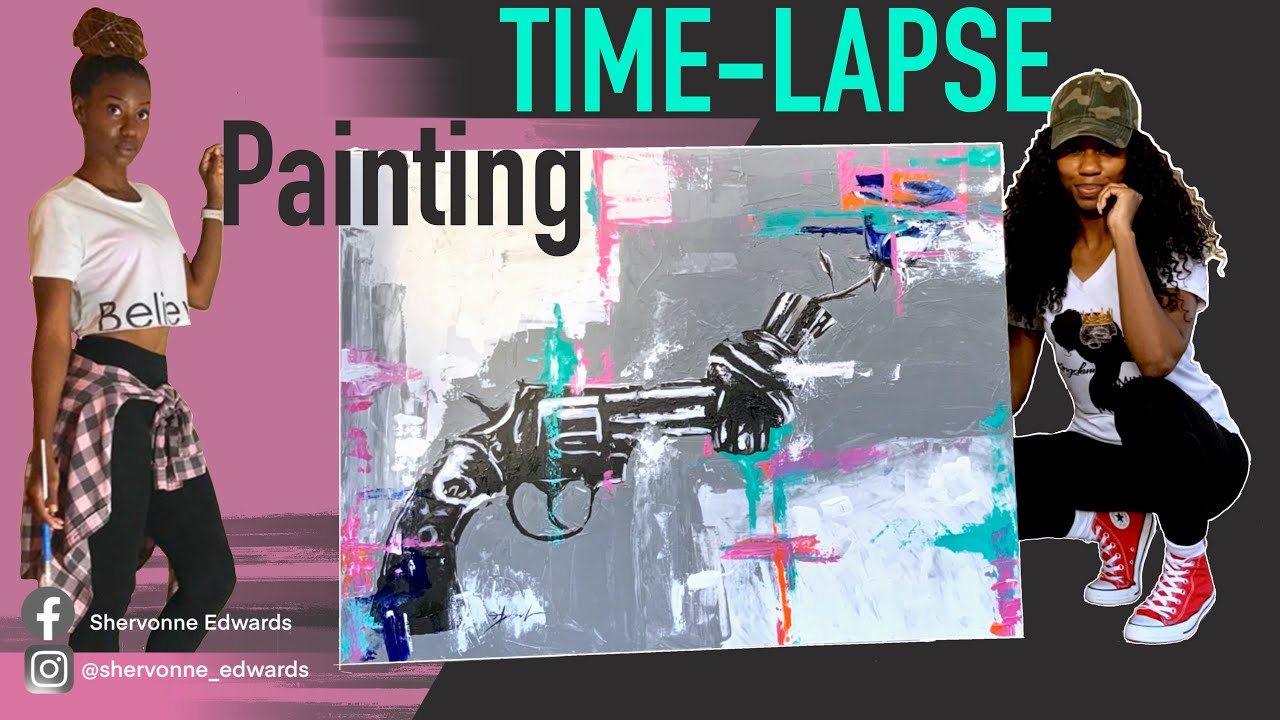 Time-lapse paint ABSTRACT ART - YouTube