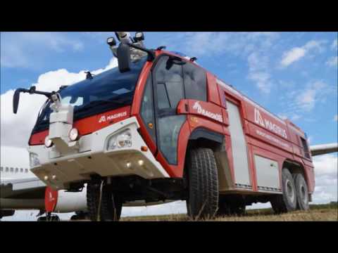IVECO DRAGON X6 Magirus fire truck airport Magirus Low, 360p - YouTube