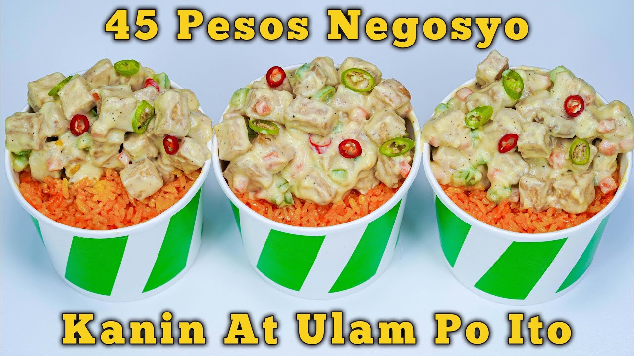 45 Pesos Negosyo Kanin At Ulam Na Ito - YouTube
