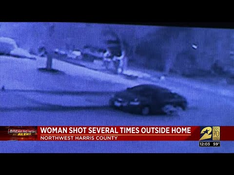 Woman shot while setting up garage sale