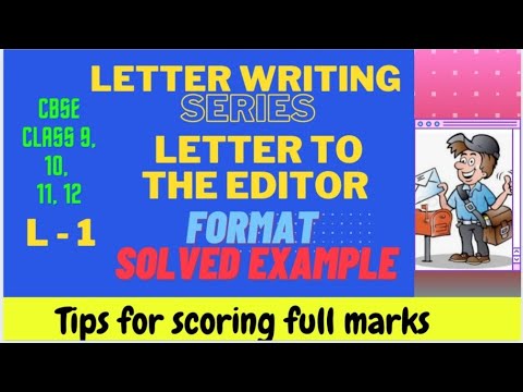 Letter to the Editor | Tricks and Tips with Solved Example | Lesson 1 ...