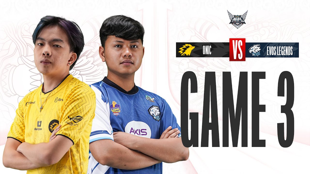 ONIC vs EVOS LEGENDS | Playoffs DAY 2 - MATCH 1 GAME 3 #MPLIDS11 - YouTube