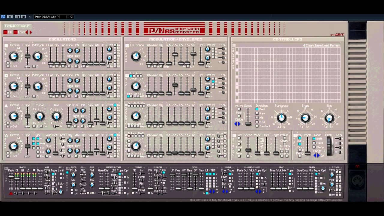 Free VST - P/Nes 8 bit synth - vstplanet.com - YouTube