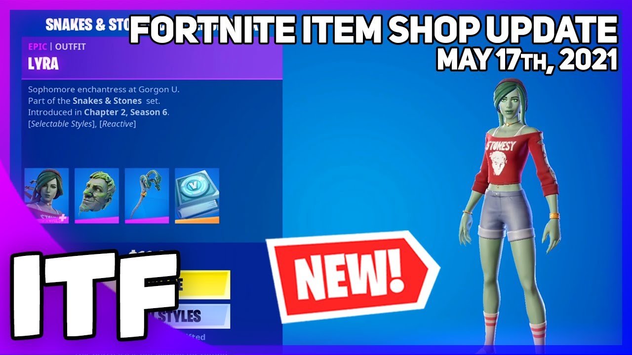 Fortnite Item Shop *NEW* LYRA CHALLENGE PACK! [May 17th, 2021 ...