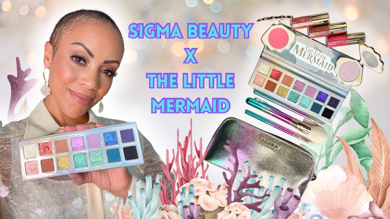 Sigma Beauty x Little Mermaid Collection | Swatches and 2 Looks! - YouTube