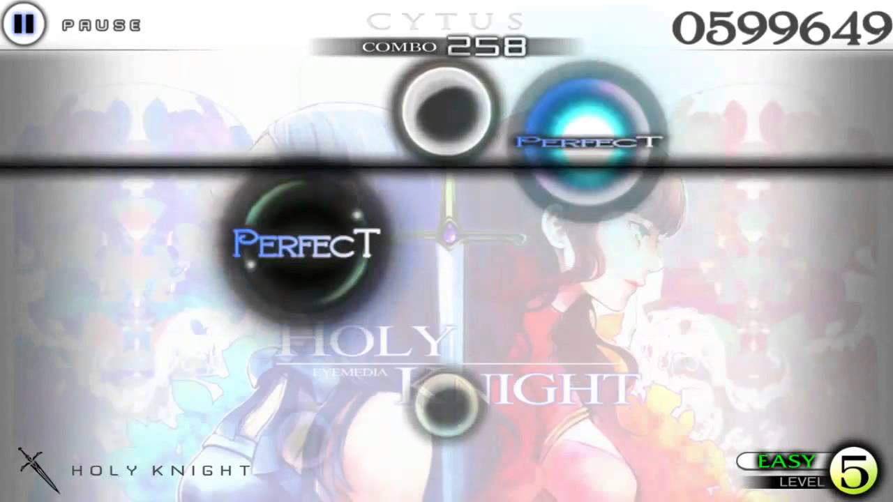 [Cytus] Cytus Gameplay - Holy Knight(Easy) - 1000000 - YouTube