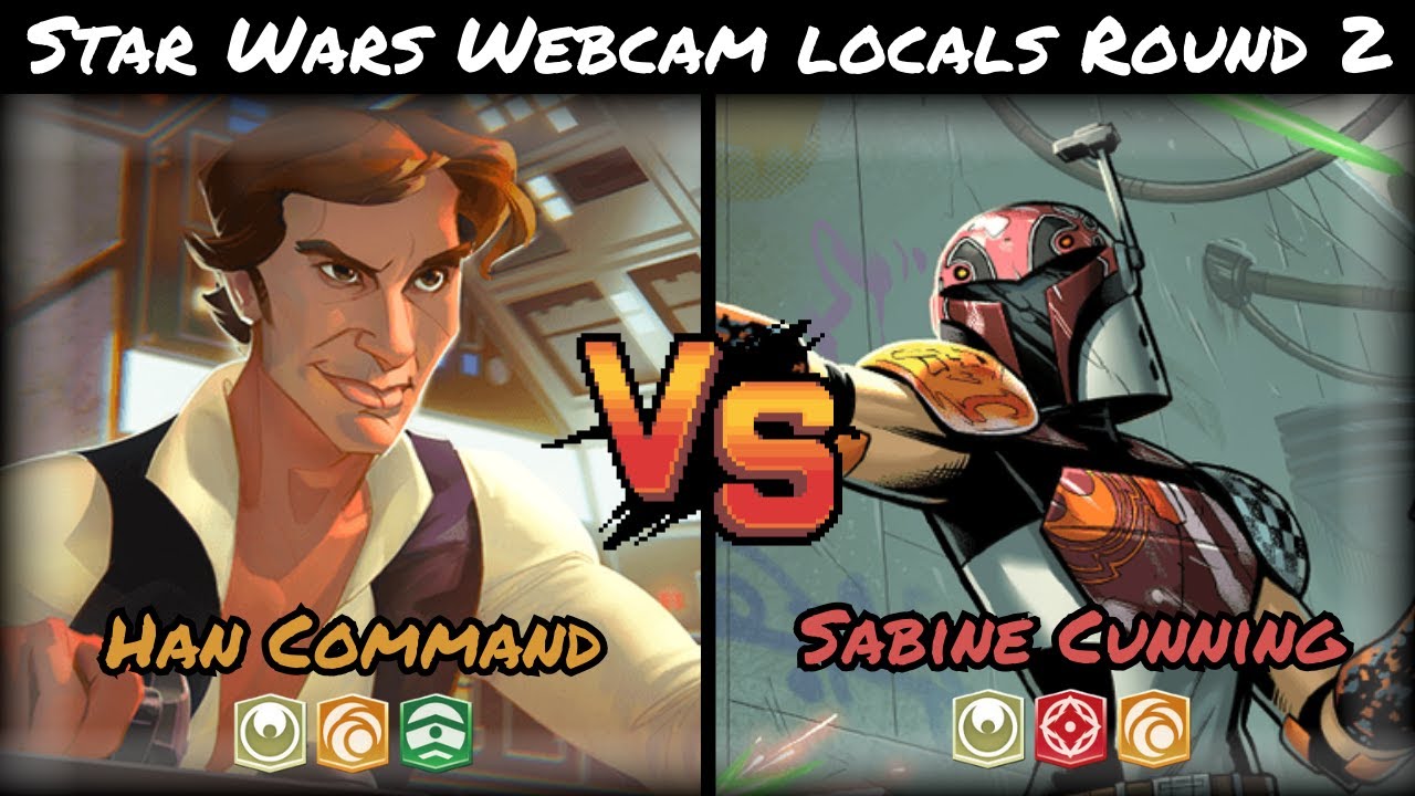 Star Wars Unlimited Webcam Locals Round 2 - Han Command Vs Sabine ...