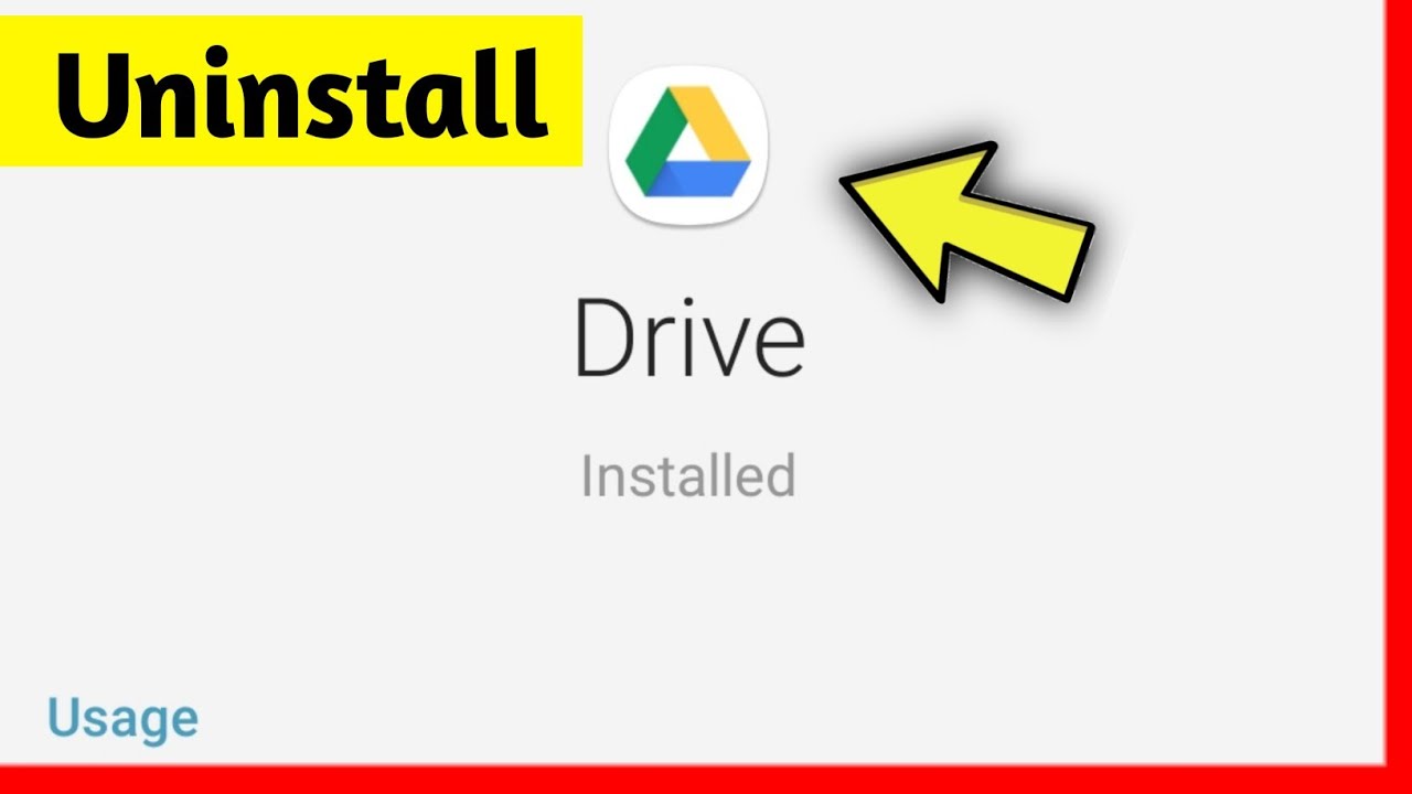 How to Uninstall Google Drive ? - YouTube